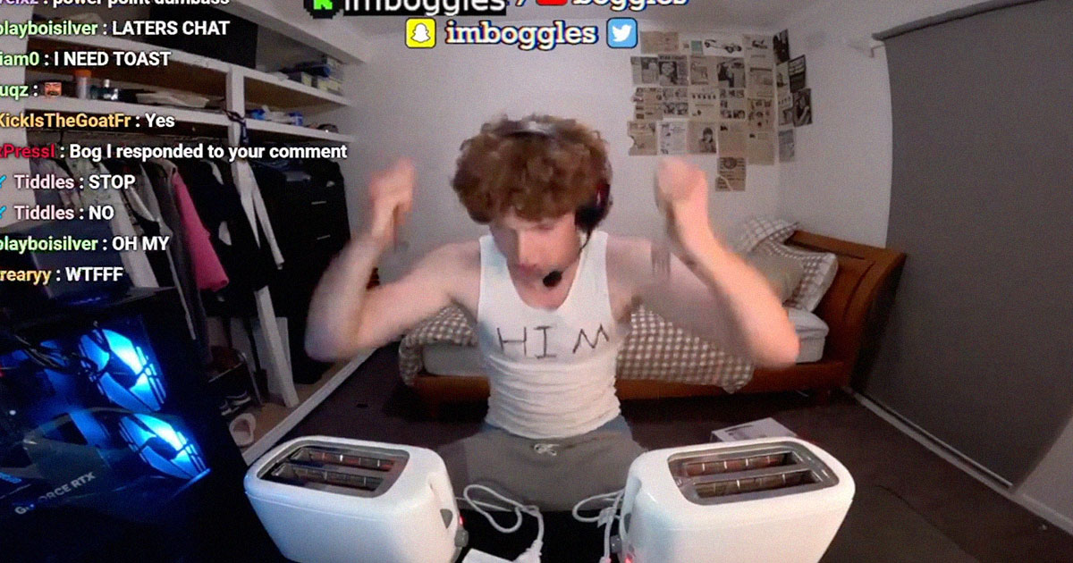 Twitch Streamer Suspended for Sticking Forks in Toasters
