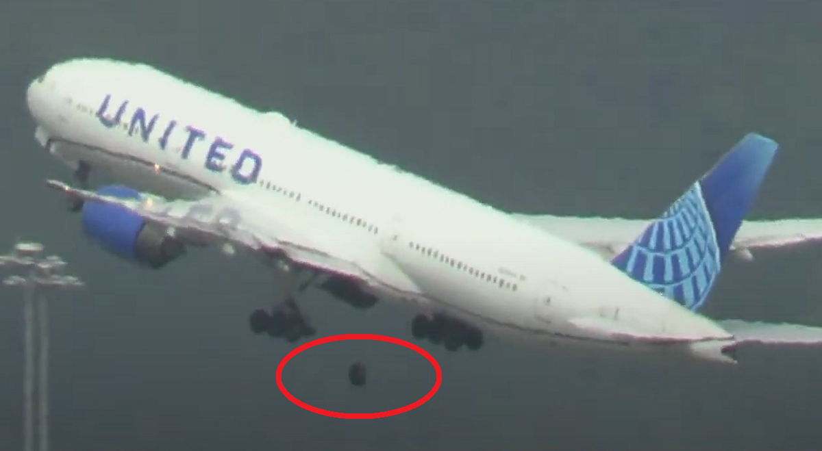 Tire Falls Off Boeing Passenger Jet During Takeoff