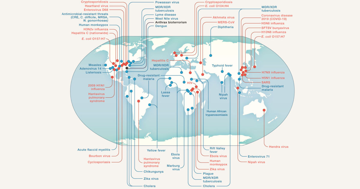 Dr. Anthony Fauci Releases World Map of Disease Outbreaks | Futurism