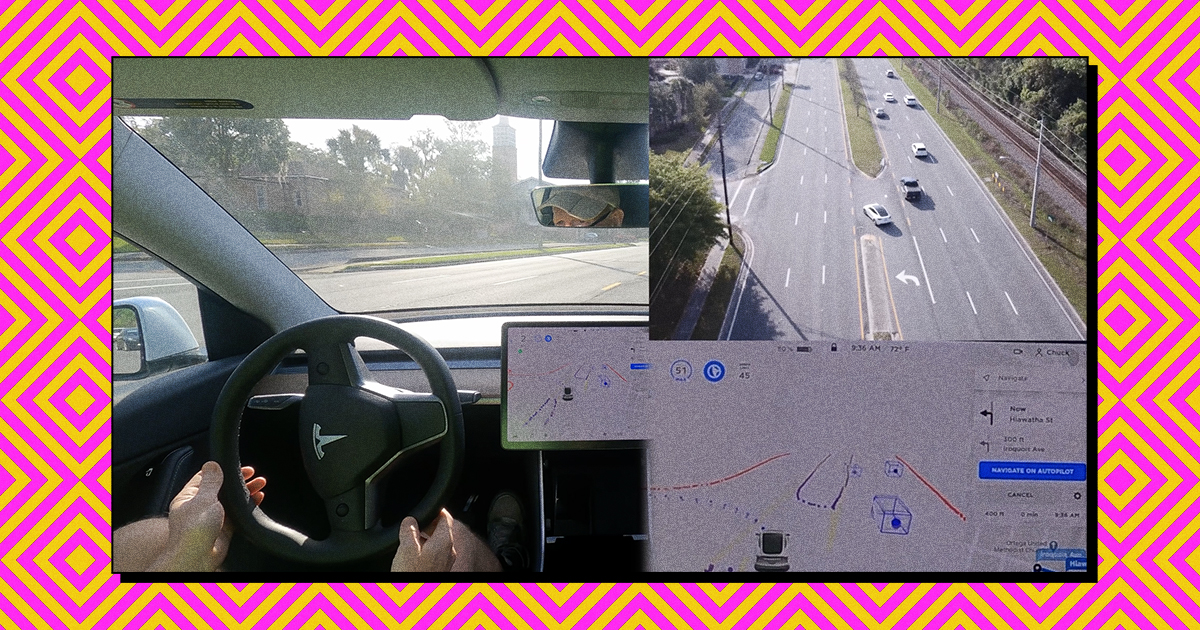 Watch Tesla's Full Self-Driving Mode Steer Toward Oncoming Highway Traffic