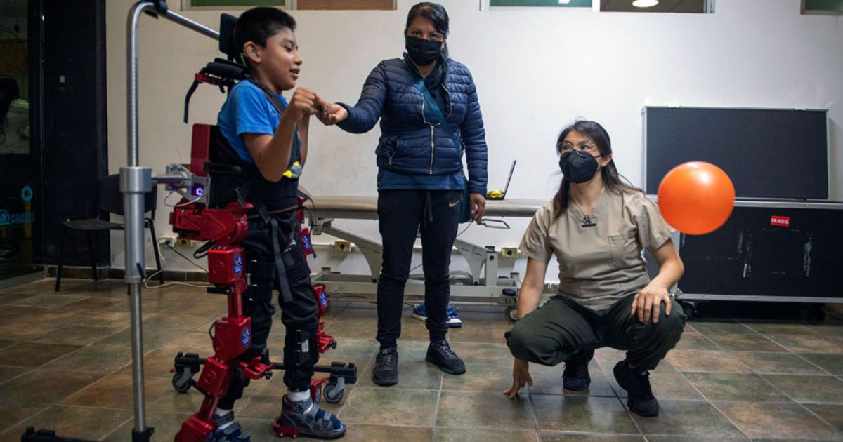 8-Year-Old Boy With Cerebral Palsy Walks Using Robotic Exoskeleton