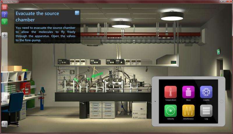 Here's a virtual quantum physics laboratory you can visit in your browser
