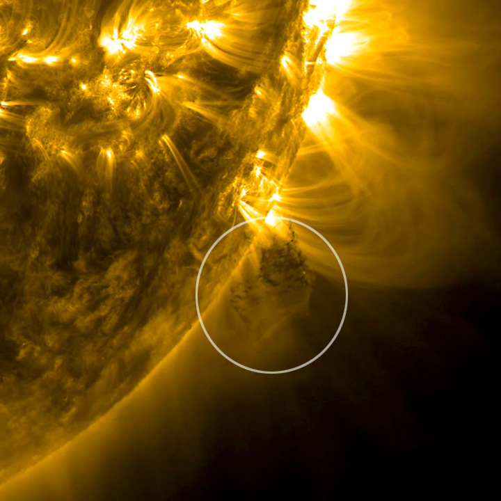 New Observation of a Coronal Mass Ejection: