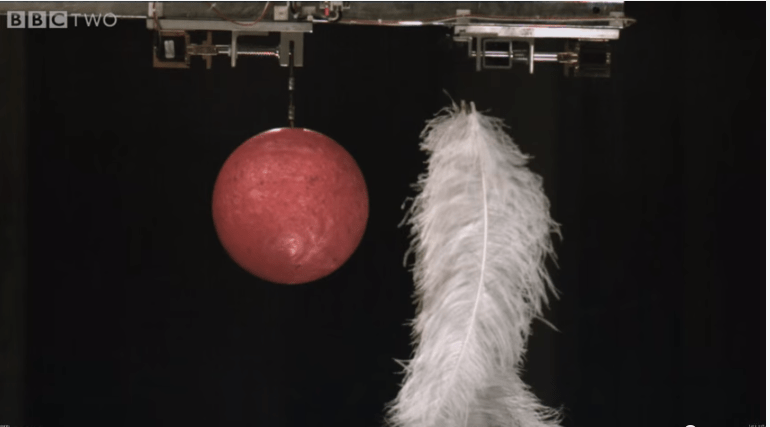 Bowling Ball and Feather Face Off In World's Biggest Vacuum Chamber