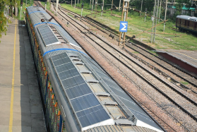 The Largest Rail Network in Asia Just Debuted a Solar-Paneled Train