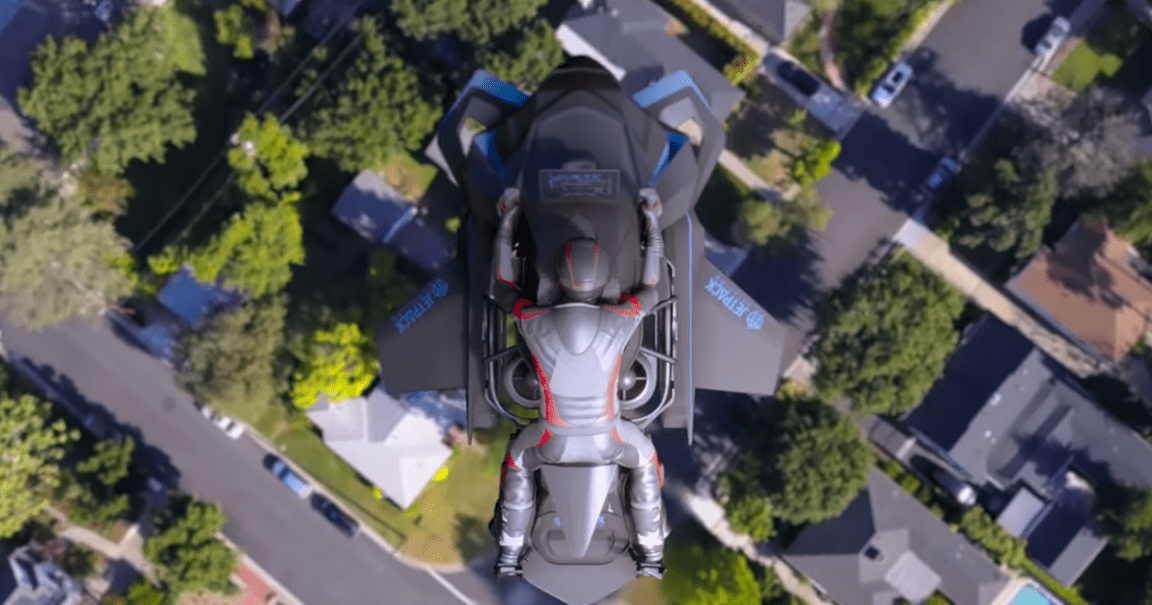 This Jet-Powered Flying Motorcycle Is a Cyberpunk Dream Come True