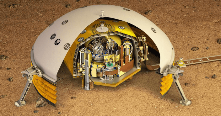 NASA's InSight Mars Lander Fires up Solar Cells and Sends Selfie