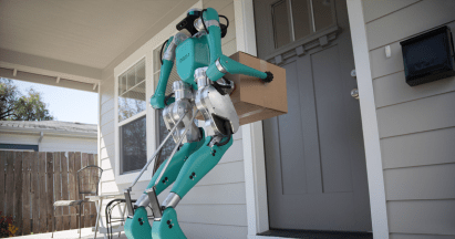 This Two-Legged Robot Will Deliver Packages via Self-Driving Fords