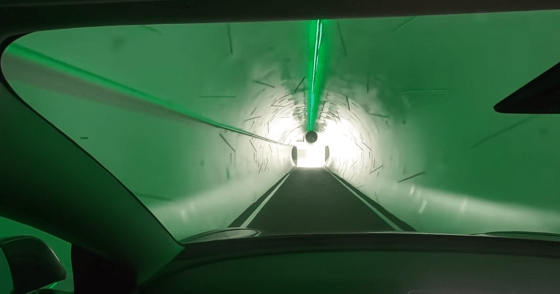 Watch a Tesla in an Underground Tunnel Race One on the Street