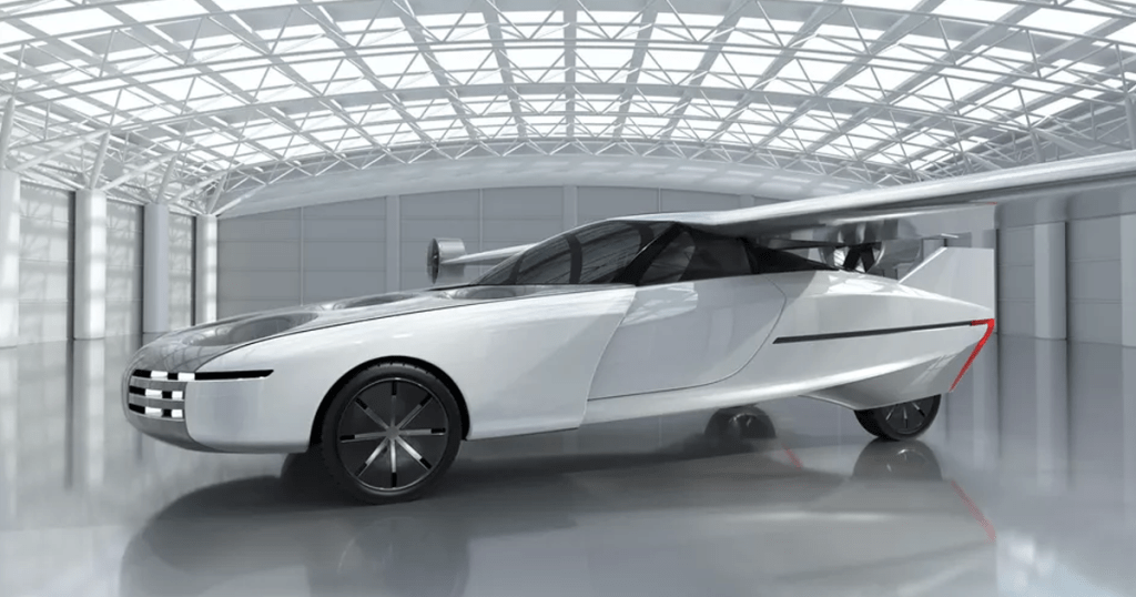 Startup Unveils Freakish-Looking Flying Car With Folding Wings