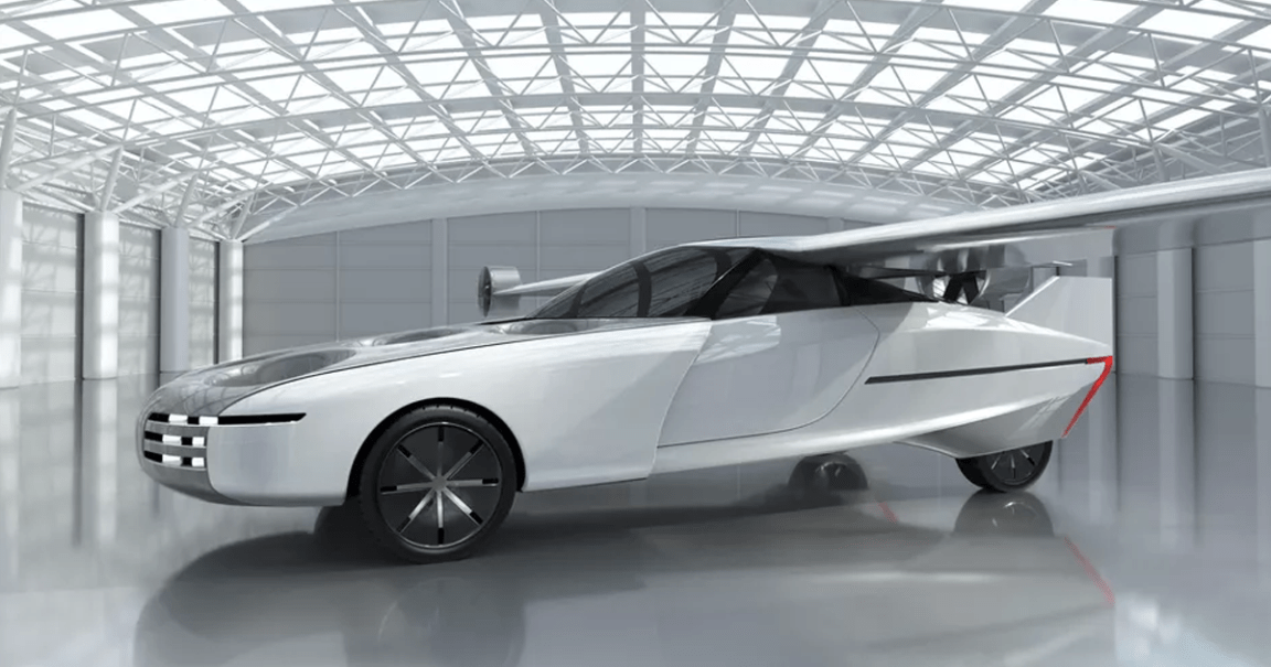 Startup Unveils Freakish-Looking Flying Car With Folding Wings
