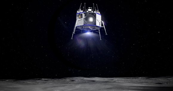 Blue Origin Engineers Deliver Full-Scale Prototype Moon Lander to NASA