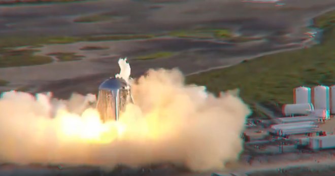 SpaceX Aborts Starhopper’s First Flight Test After Fiery Start