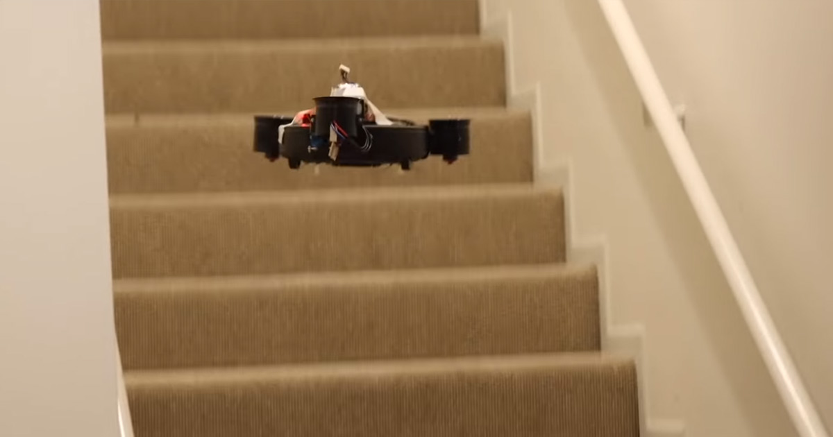 This Madman Built a Flying Robot Vacuum Cleaner
