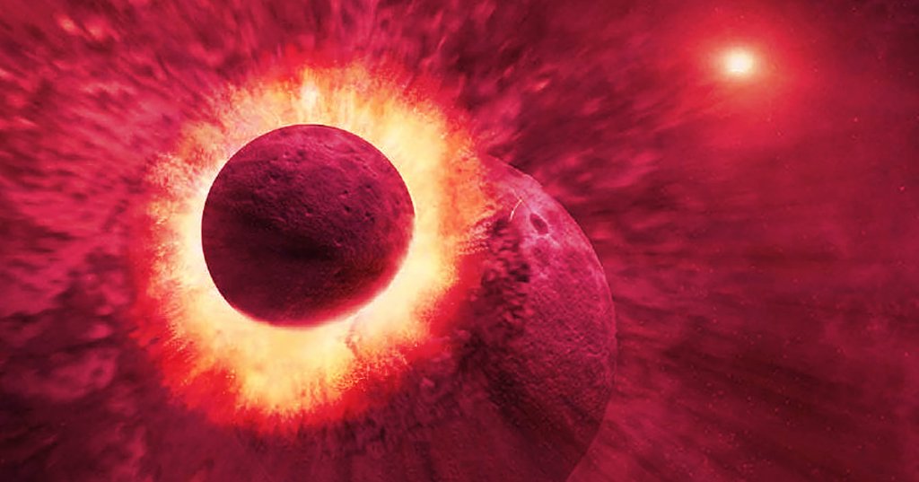Fragment of Planet That Hit Earth May Be Buried Inside Moon