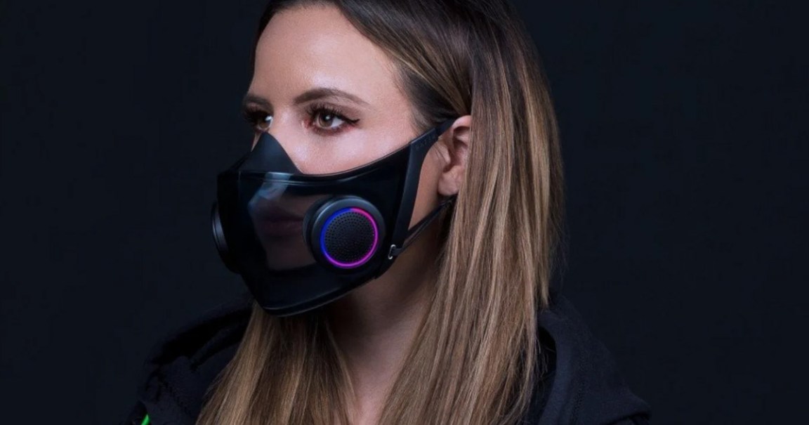 High Tech N95 Mask Amplifies Your Voice With Built-In Sound System