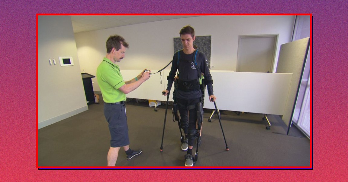 Paralyzed Soccer Player Walks Again Using Exoskeleton Suit