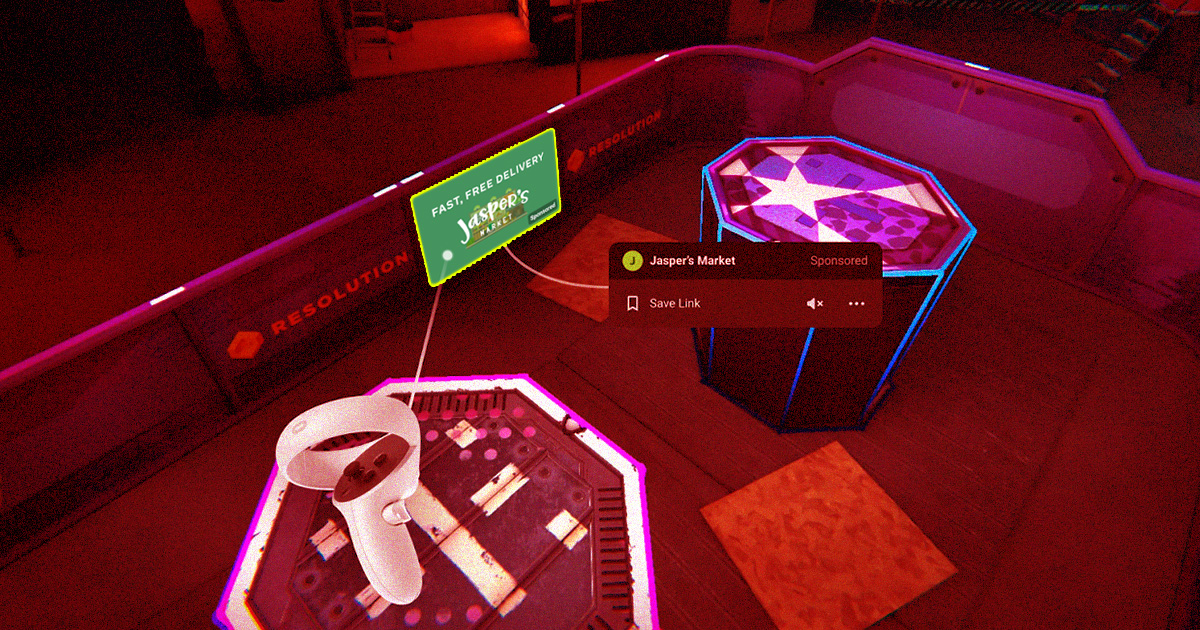 Dystopian Marketers, Unite: Facebook to Start Dropping Ads Into VR Spaces