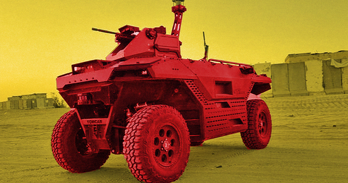 Israel Shows Off Massive Military Robot With a Huge Machine Gun