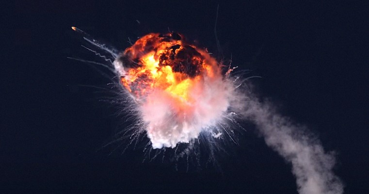 Rocket Explodes Spectacularly During Launch