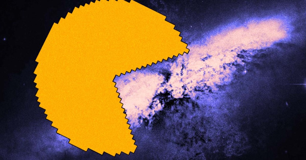 Gaze in Awe at This Fiery Pac-Man Shaped Supernova, Gobbling Stars