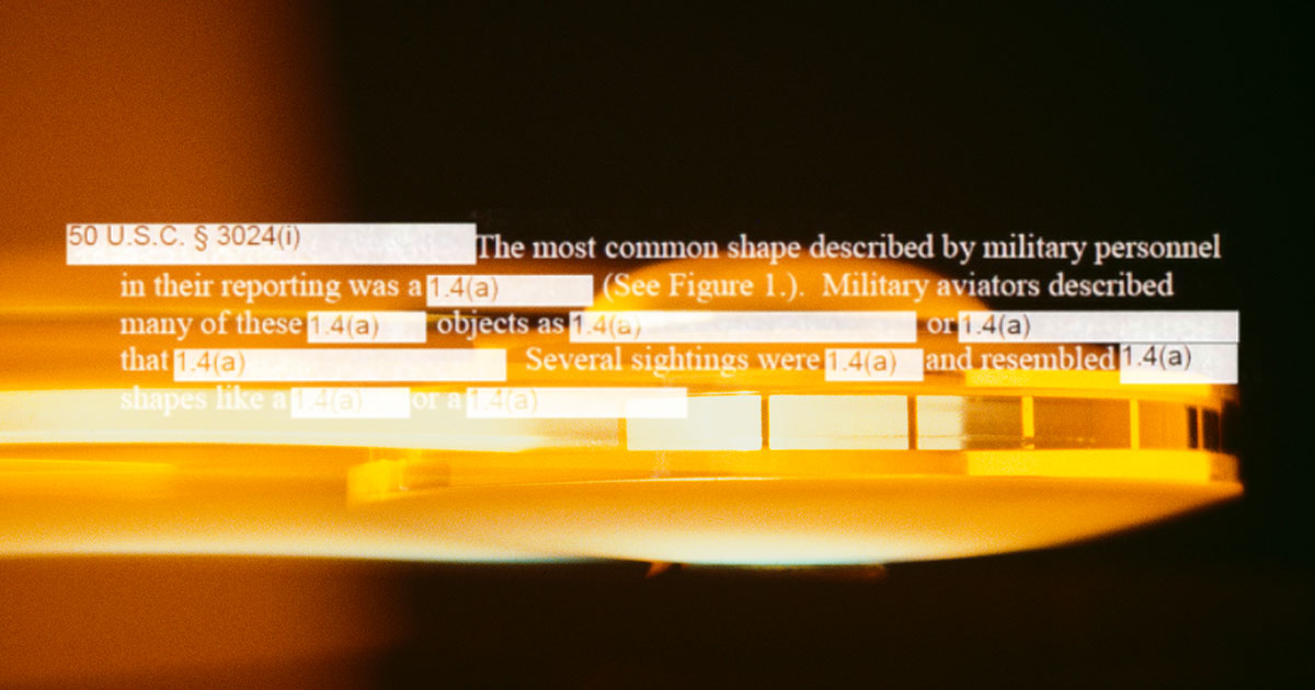 US Government Releases Classified UFO Report With Huge, Intriguing ...