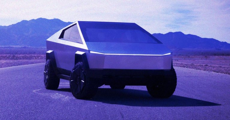 Tesla Fan Climbs on Cybertruck to Show How Tough It Is, Accidentally ...