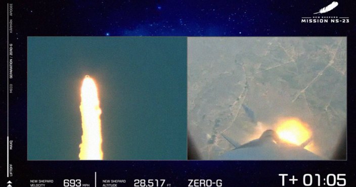 Ahead of October Launch, Jeff Bezos' Blue Origin Rocket Explodes During ...