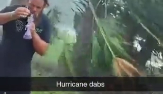 Florida Man Goes Viral For Ripping a Bong In the Middle of Hurricane Ian
