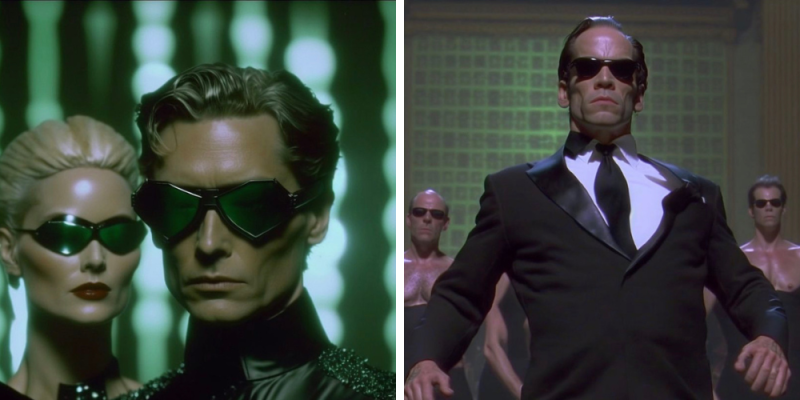 AI Dreams Up 1980s "Matrix" Starring Jeff Goldblum as Morpheus