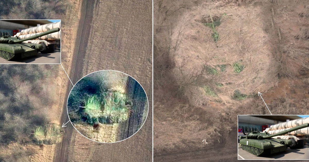 Ukraine Accuses Russia of Using Inflatable "Dummy Tanks," Which Deflated