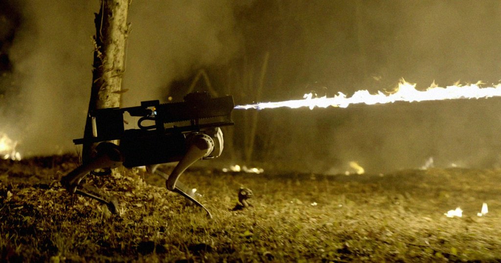 They’re Putting Flamethrowers on Robot Dogs Now
