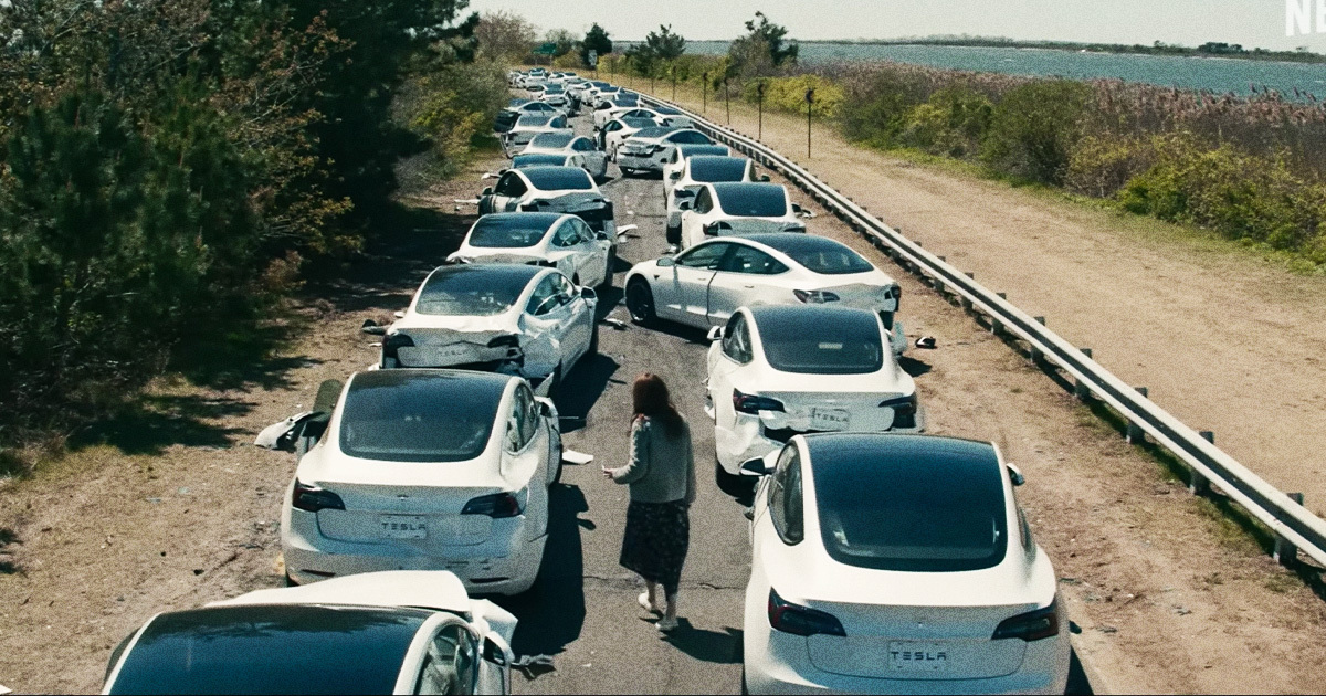 Netflix’s New Apocalypse Movie Involves Self-Driving Teslas Going Kamikaze
