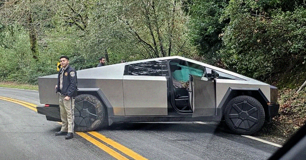 Driver Injured in First Cybertruck Crash