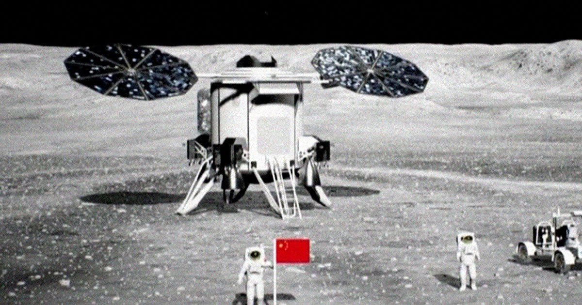 New Chinese Lander to Start Building Base From Moon Dust Bricks