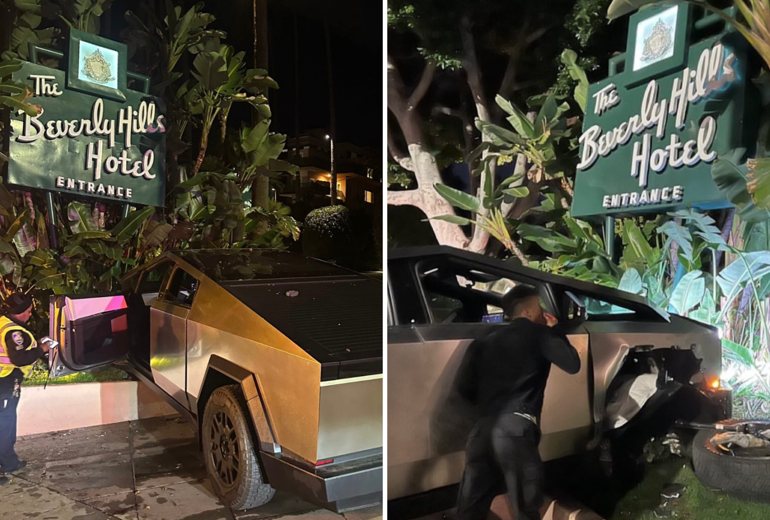 Cybertruck Crashes, Entire Wheel Ripped Off