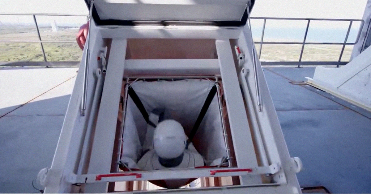 SpaceX Tests Epic Escape Slide in Case of Exploding Rocket