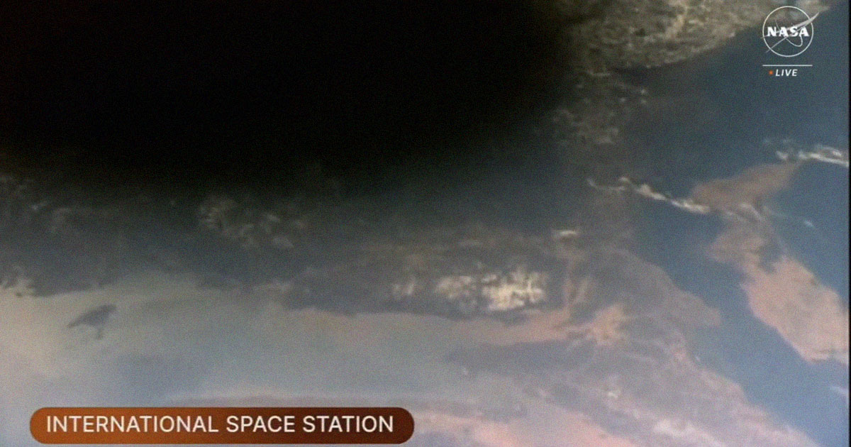 The Solar Eclipse Looks Absolutely Wild From Space