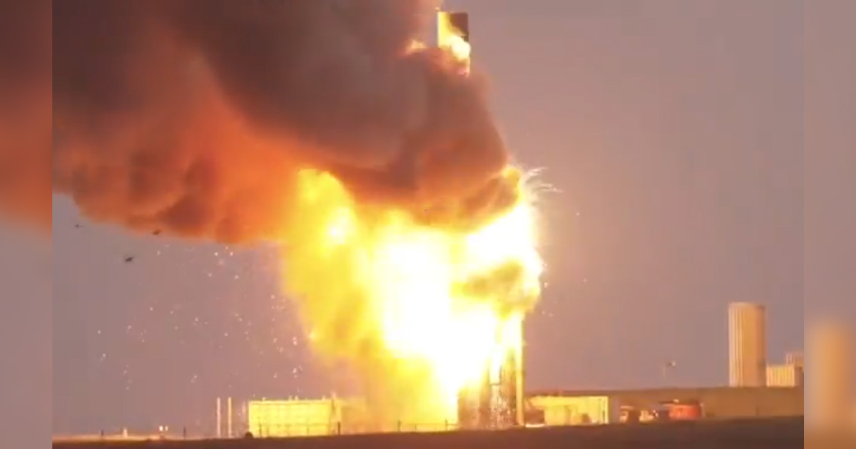 Rocket Explodes in Epic Fireball During Test