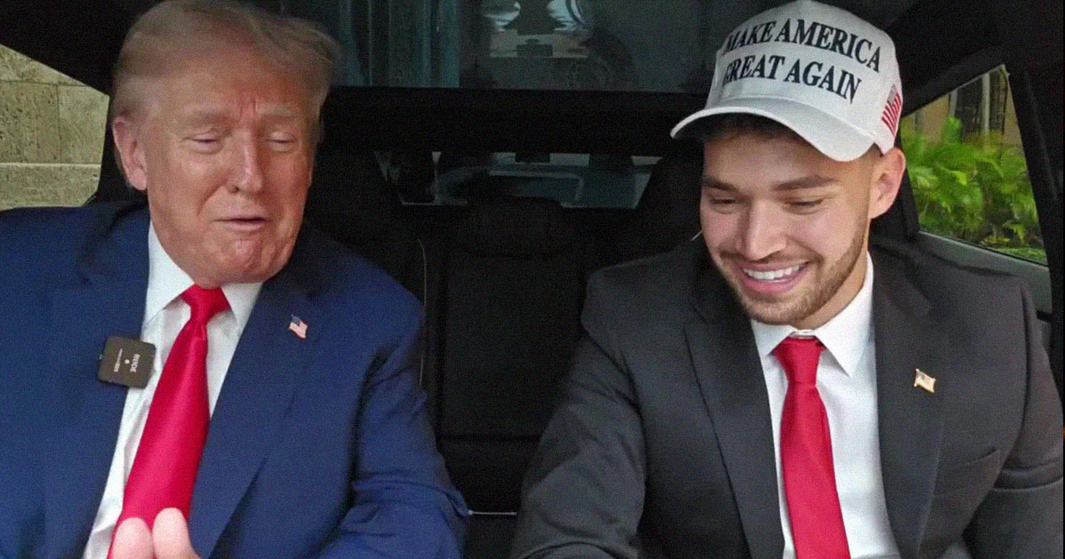 Painfully Awkward Footage Shows Trump Pretending to Like Cybertruck