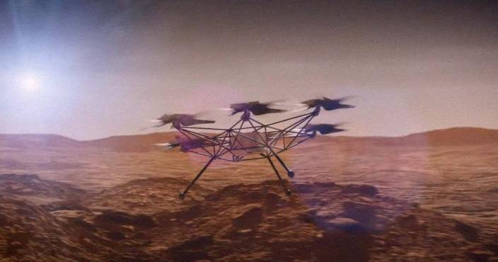 NASA Shows Off SUV-Sized "Mars Chopper" With Six Rotor Blades