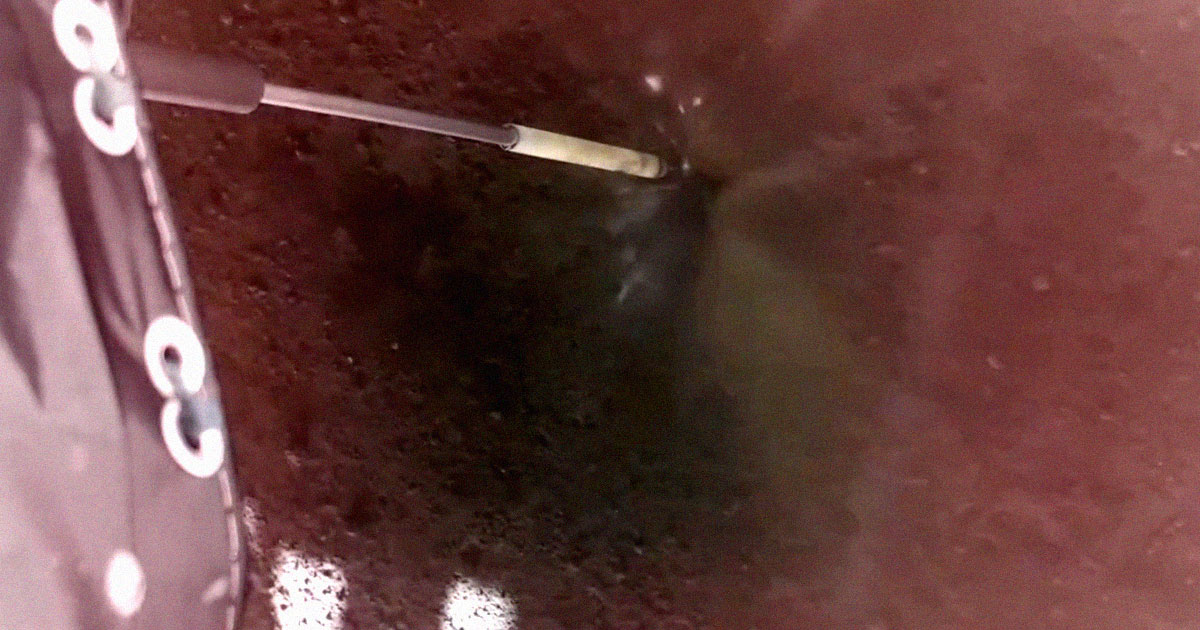 Lunar Lander Starts Drilling Into the Moon, Sparks Flying