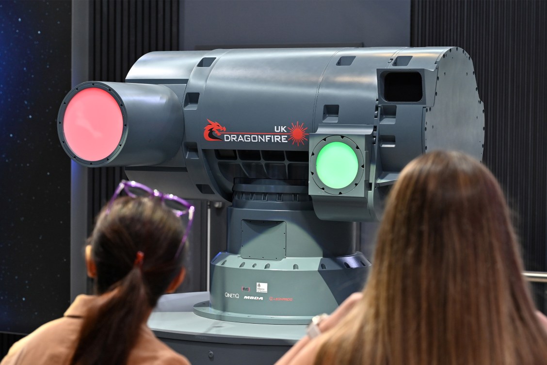 Large Laser Weapon Attacks Drone Incursion