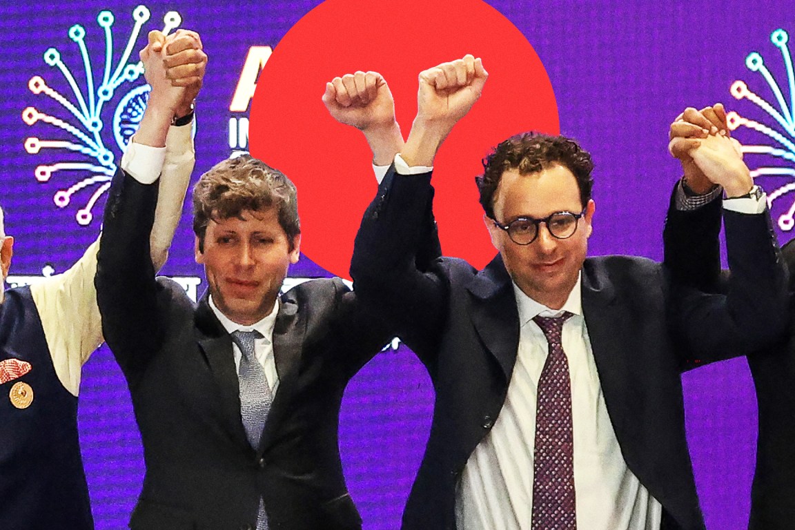 Skin-Crawlingly Awkward Video Shows Sam Altman and Dario Amodei ...