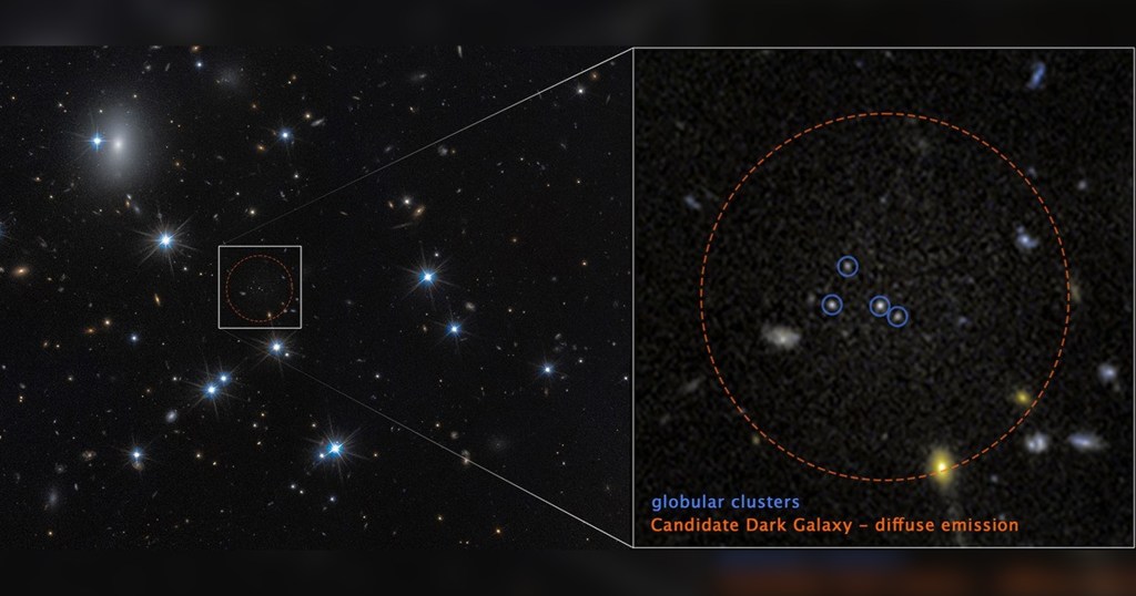 Hubble Spots Bizarre Galaxy That Appears to Be 99.9 Percent Dark Matter