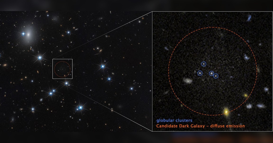 Hubble Spots Bizarre Galaxy That Appears to Be 99.9 Percent Dark Matter